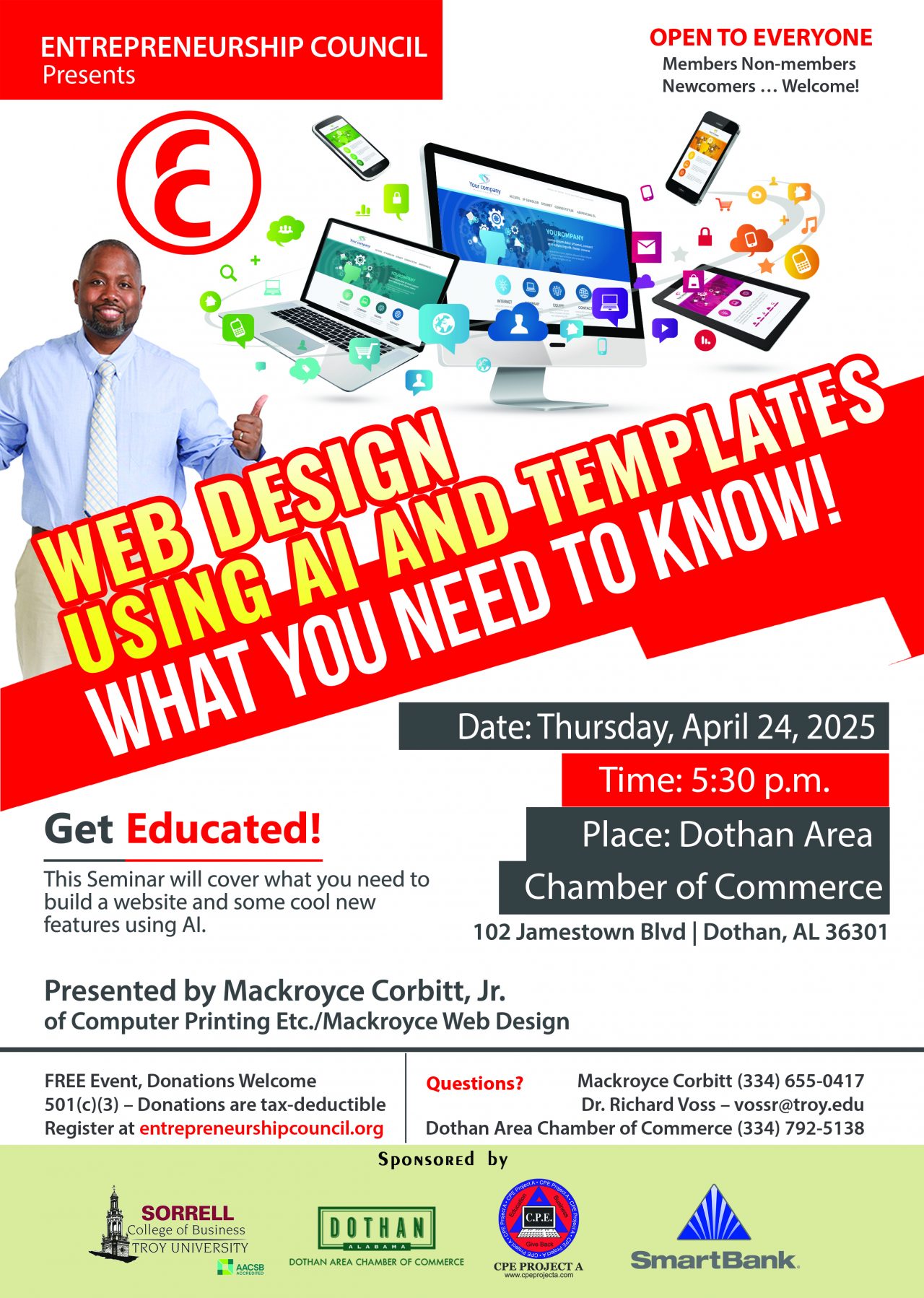 Register for Web Design Workshop | Entrepreneurship Council